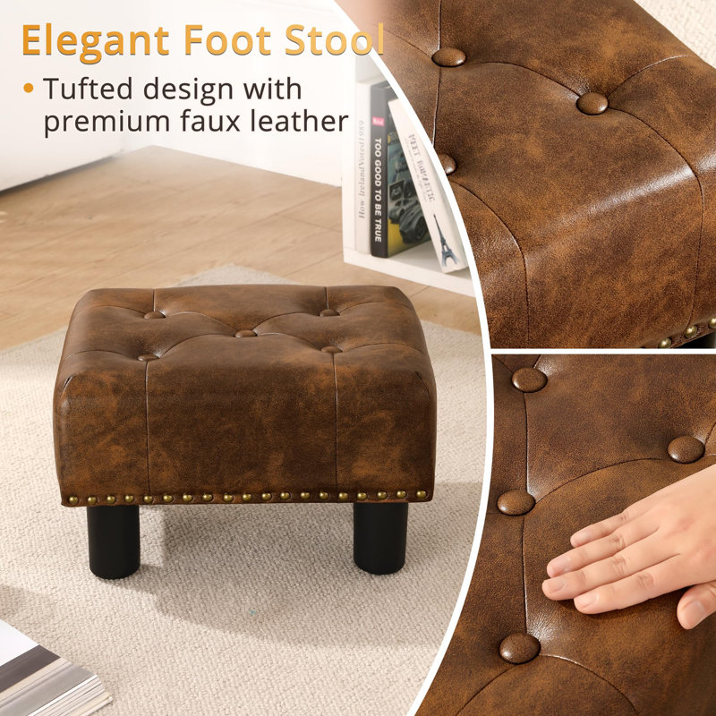Leather footrest store